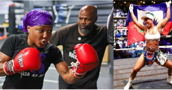 La boxeuse haïtienne Melissa St-Vil, qui semble toujours inspirer les ...